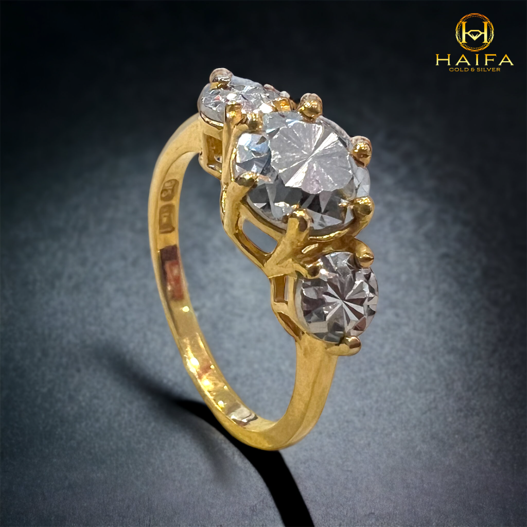 AUDREY TRIPLE DIAMOND - Haifa Gold & Silver