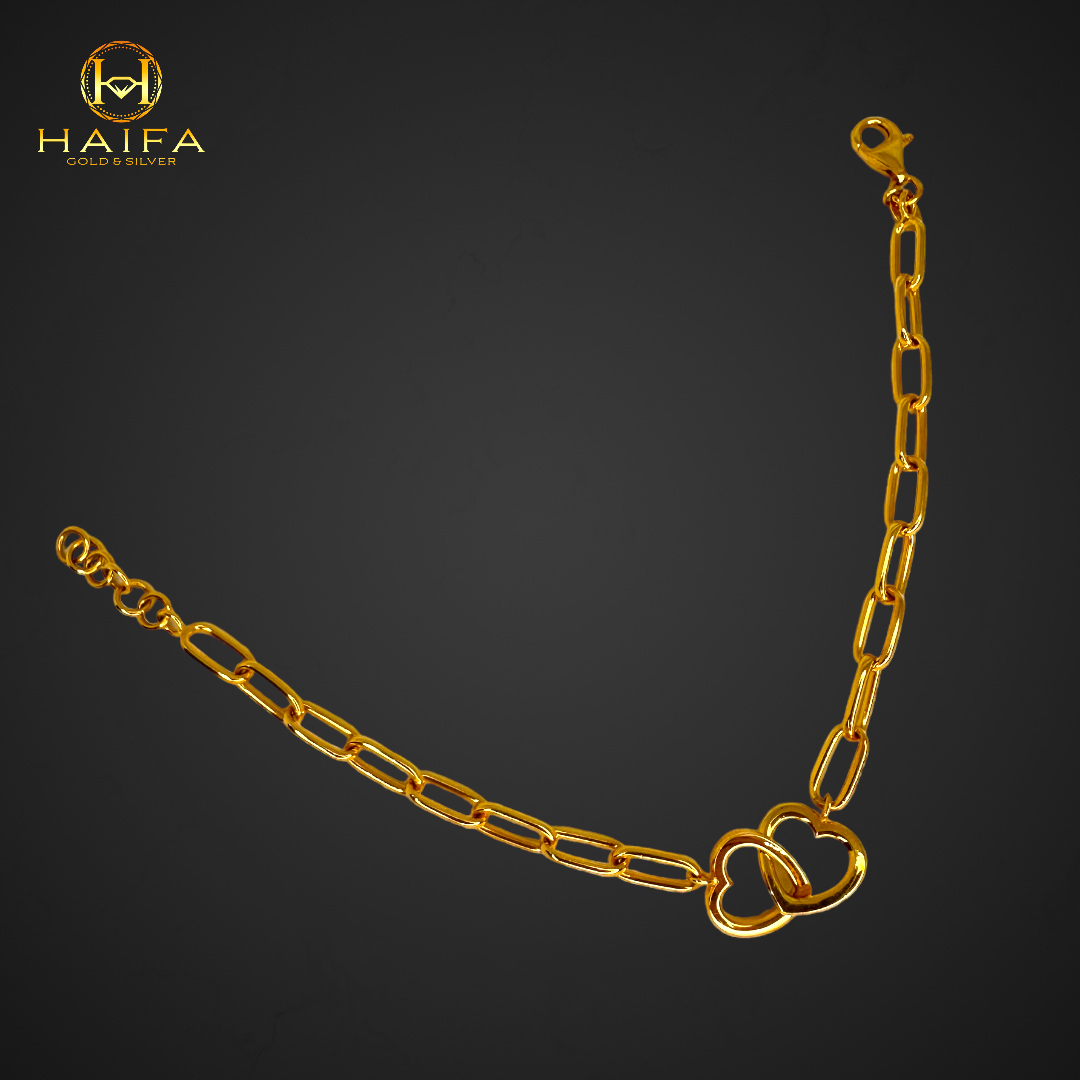 GRAFETTA MIDDLE DOUBLE LOVE - Haifa Gold & Silver